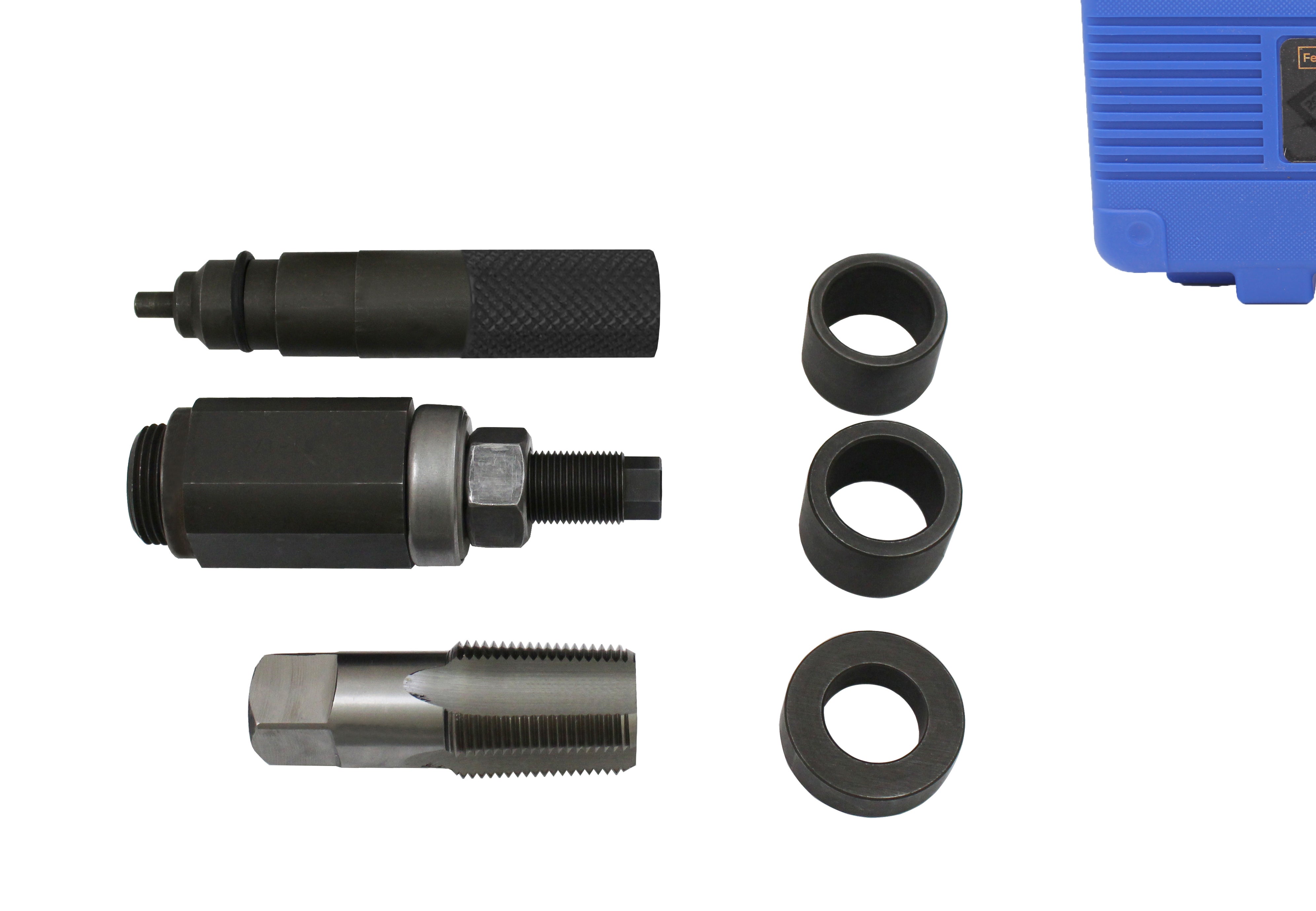 Home 7.3L Powerstroke Fuel Injector Sleeve Cup In-Vehicle Tool Kit with Tap